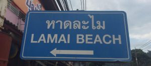Lamai Beach sur l'ile de Samui - Ma Thailande