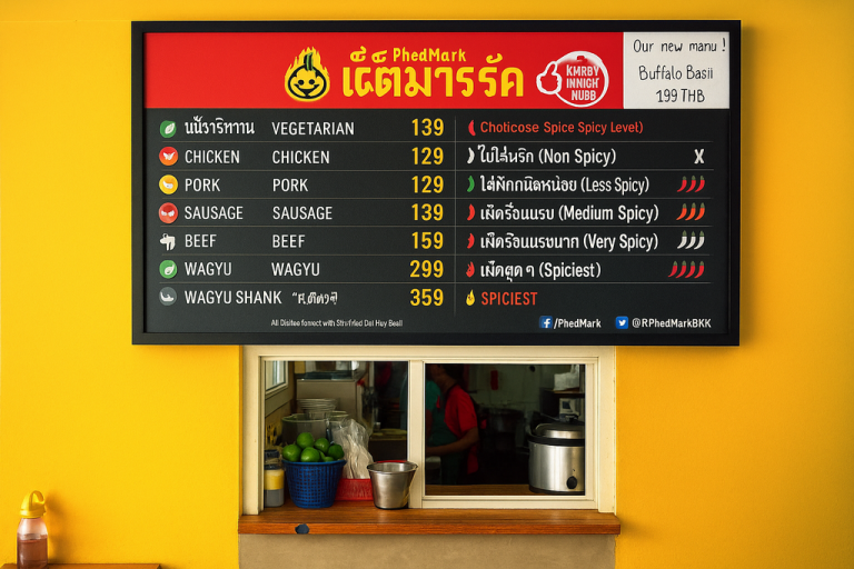 Le Restaurant PhedMark à Bangkok - Ma Thailande